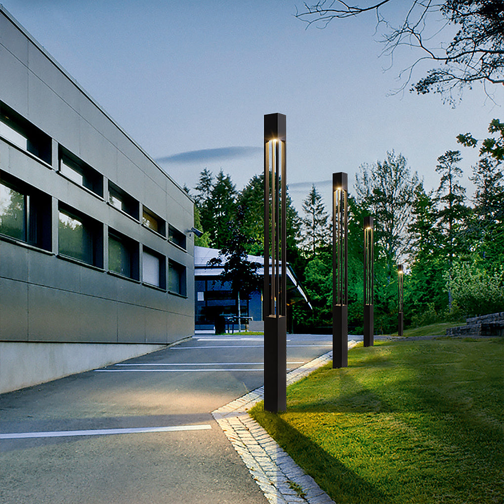 LED Bollard Light Modern Open Fixture for Elegant Landscape Lighting s ...