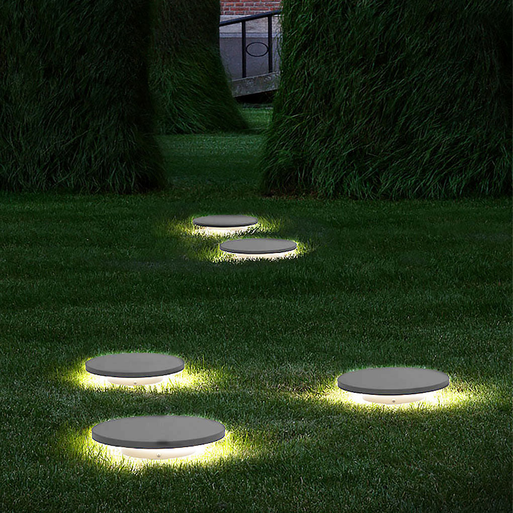 Halo Bottom-Emitting LED Ground Solar Lights Durable & Elegant for Out ...
